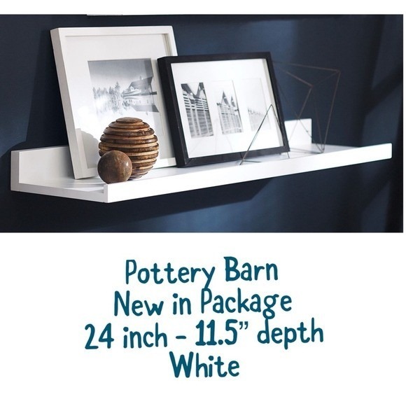 Pottery Barn White Shelves
